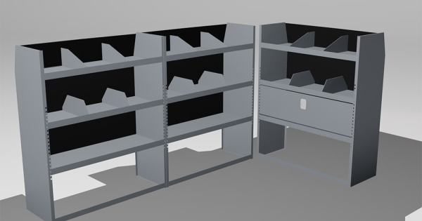 Van Shelving Contractor package for Ford Econoline